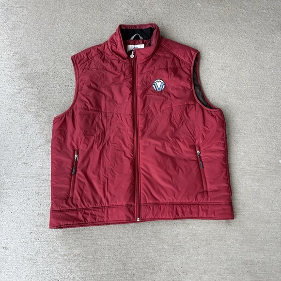 Aigle | Jackets & Coats | Aigle Puff Jacket Vest Mens Dark Red Full Zip ...